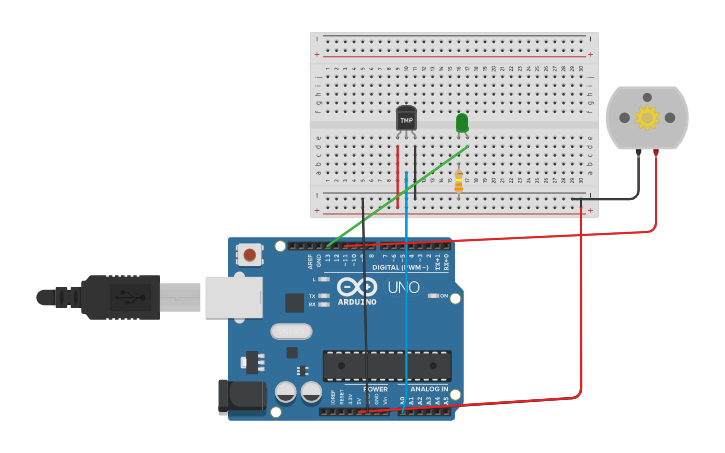 Circuit design Cooler | Tinkercad