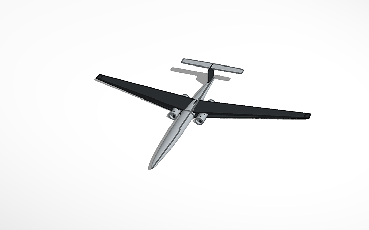 3D design EDF electric fixed wing UAV - Tinkercad