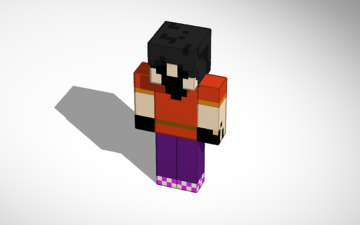 3D design Firex's Minecraft Skin(Exe Alex's GF) - Tinkercad