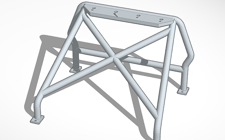 3D design roll cage - Tinkercad
