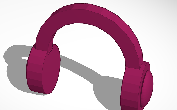 3D design Headphones - Tinkercad