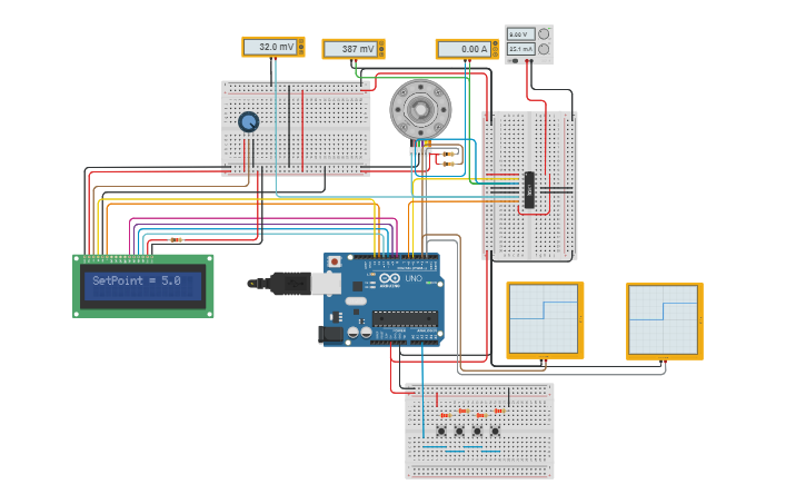 Circuit design Modul Kontrol Digital Motor DC | Tinkercad Circuit design Modul Kontrol Digital Motor DC | Tinkercad