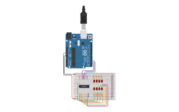 Circuit design circuito #14 | Tinkercad