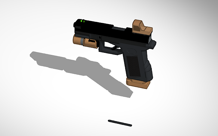 3D design Glock 17 .9 - Tinkercad