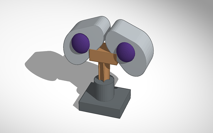3D design wall-e-pawn - Tinkercad