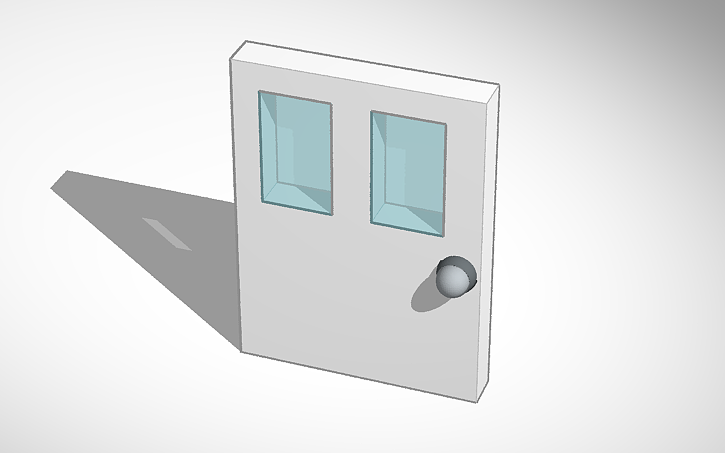 3d Design Door Tinkercad