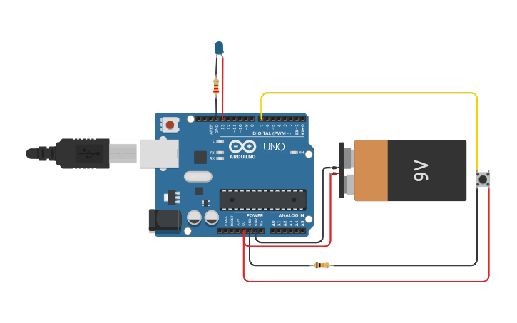 Circuit design UV lamp solar panel | Tinkercad