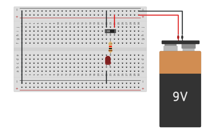 Circuit Design Led Switch And Resistor Tinkercad