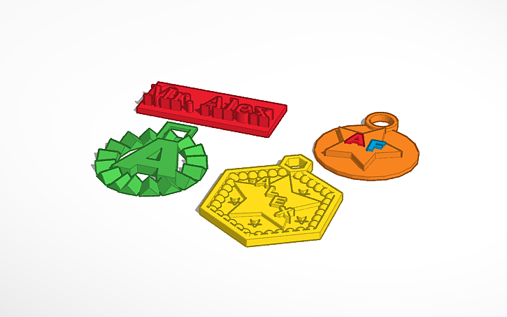 3D design Mr. Alex - Medallion Project - Tinkercad