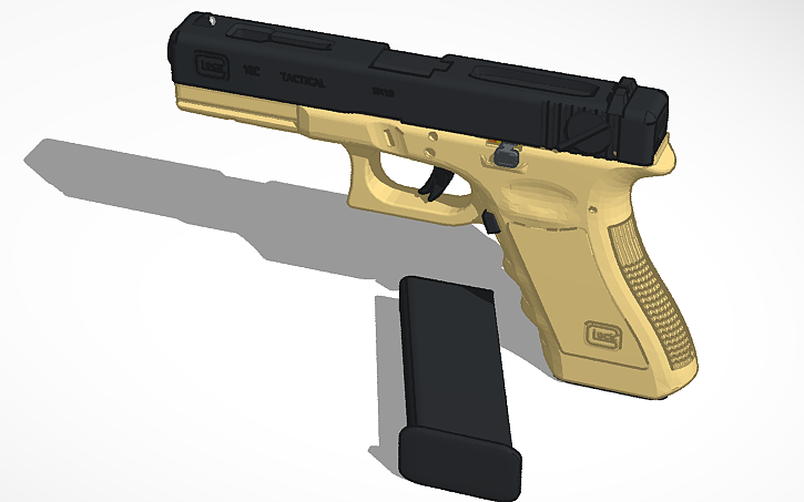 3D design glock18c - Tinkercad