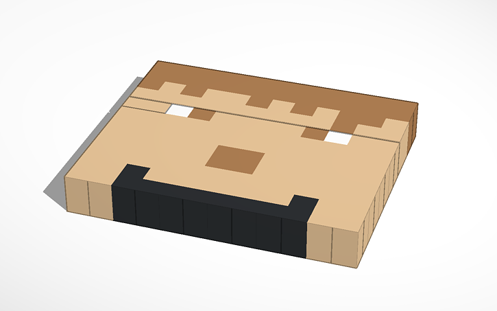 3D design kirby minecraft style - Tinkercad