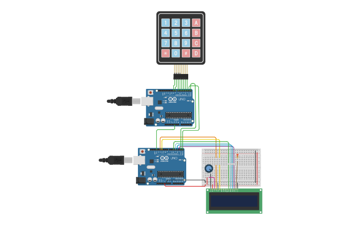 Circuit Design Copy Of Arduino To Arduino Serial Communication Tinkercad