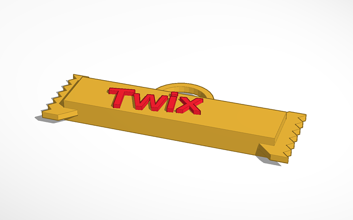 3D design Twix Pendant - Tinkercad