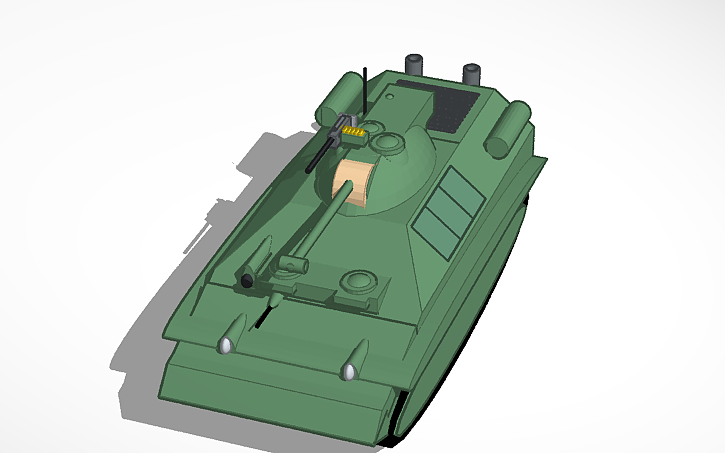 3D design Tank Model: T-89b - Tinkercad