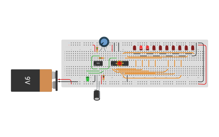 Circuit design circuito programación - Tinkercad