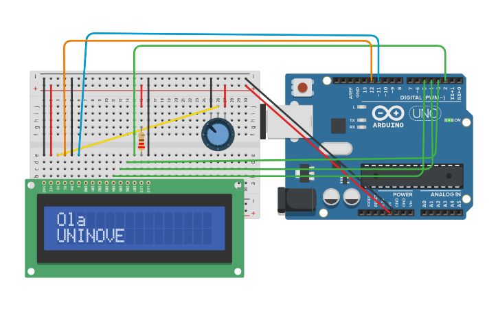 Circuit design LED Programa 1 BRUNO LIMA DE MATOS | Tinkercad