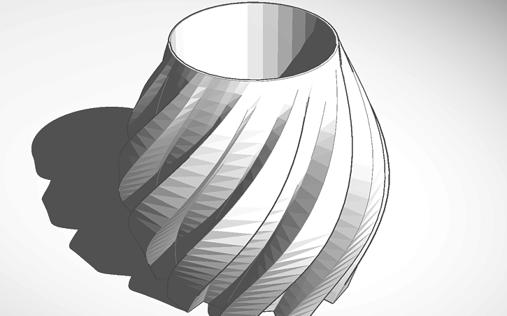 3D design vase - Tinkercad