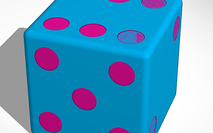 3D design DADO BLOCKSI - Tinkercad