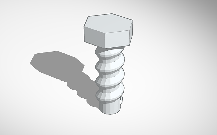 3D design tornillo - Tinkercad