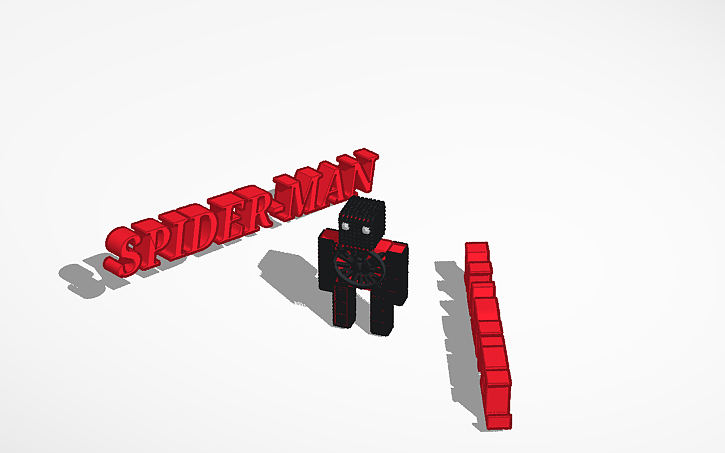 3D design spider-man - Tinkercad