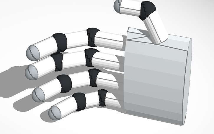 3D design Robot Hand - Tinkercad
