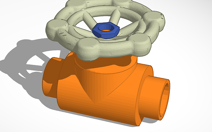 3D design Valve Knob - Steam - Tinkercad