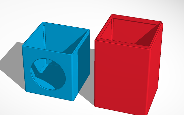 3D design Mini speaker box - Tinkercad