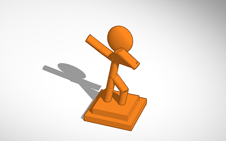 3D design Mini Dabbing Stick Figure | Tinkercad