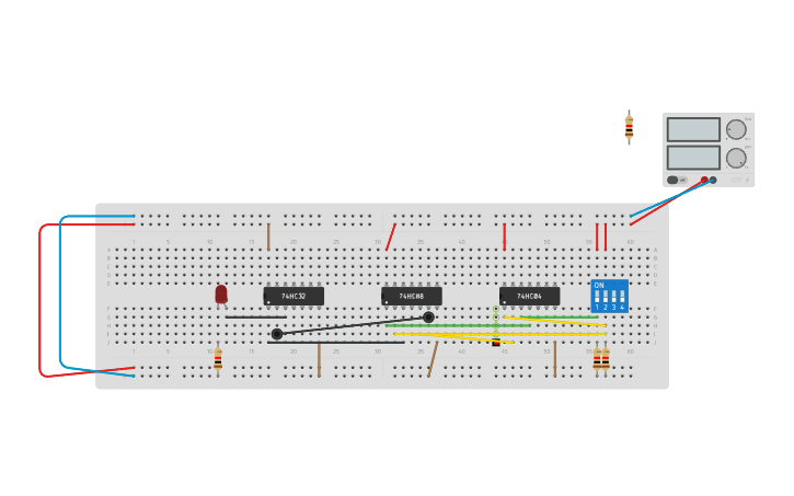 Circuit design Lab01 Task2 - Tinkercad