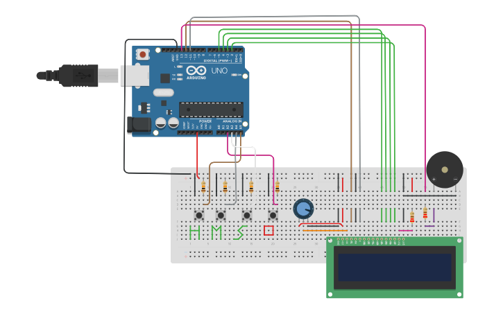 Circuit design TEMPORIZADOR - Tinkercad