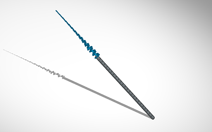 3D design Lightning staff | Tinkercad