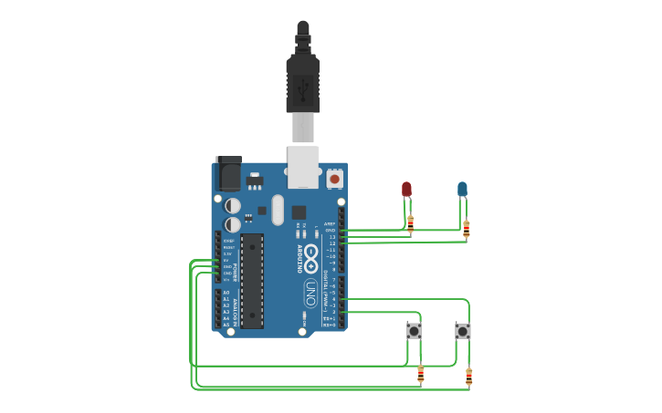 Circuit design Atividade Fábio 2ª - Tinkercad