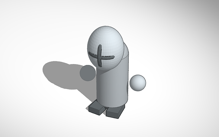 3D design GUESS CHARACTER - Tinkercad