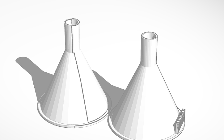3D design Resin Funnel/Normal funnel - Tinkercad
