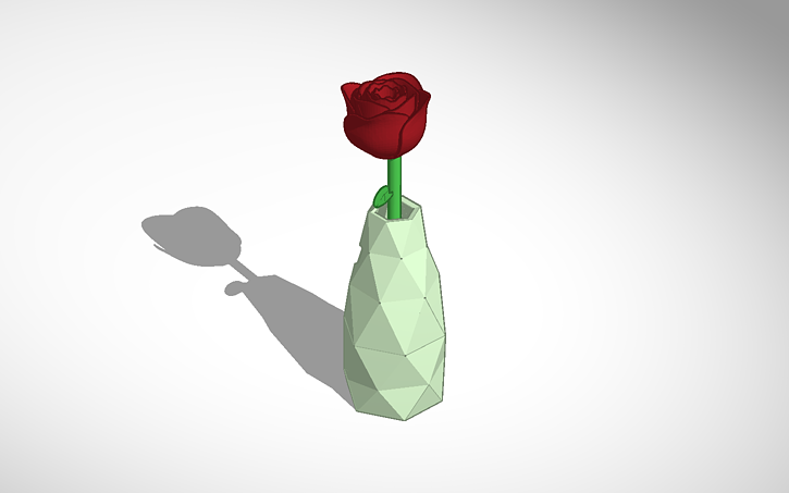 3D design Rose - Tinkercad