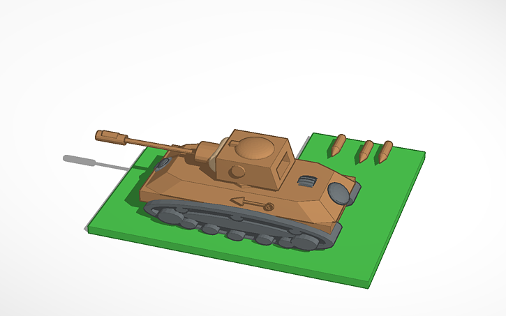 3D design ww2 tank - Tinkercad