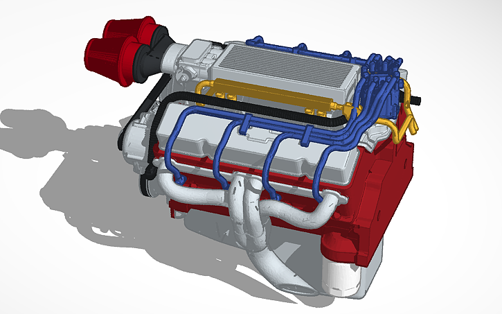 3D design chevy 383 - Tinkercad
