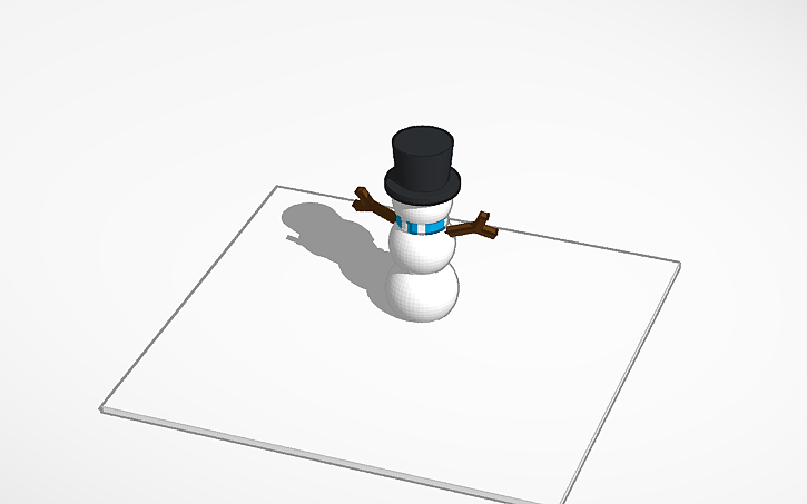 3D design Snowman - Tinkercad