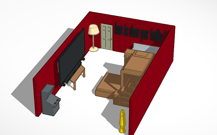 3D design perfect room - Tinkercad