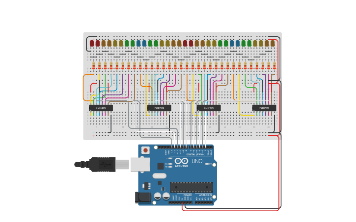 Circuit design CIRCUITO LED - Tinkercad