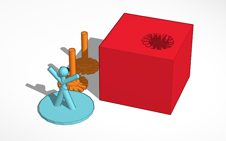 3D design gear assembly - Tinkercad