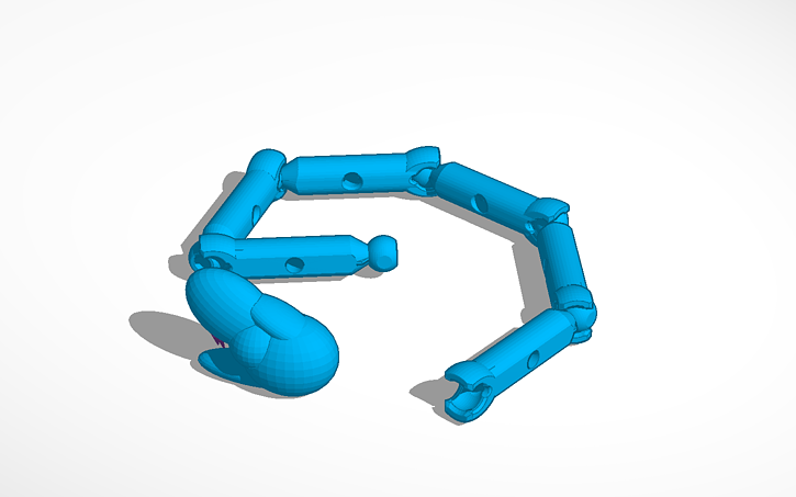 3D design snake - Tinkercad