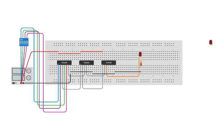 Circuit Design Comparator A B Tinkercad