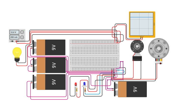 Circuit design Bread Board- Power Mania | Tinkercad