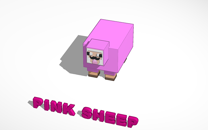 3D design Pink sheep | Tinkercad