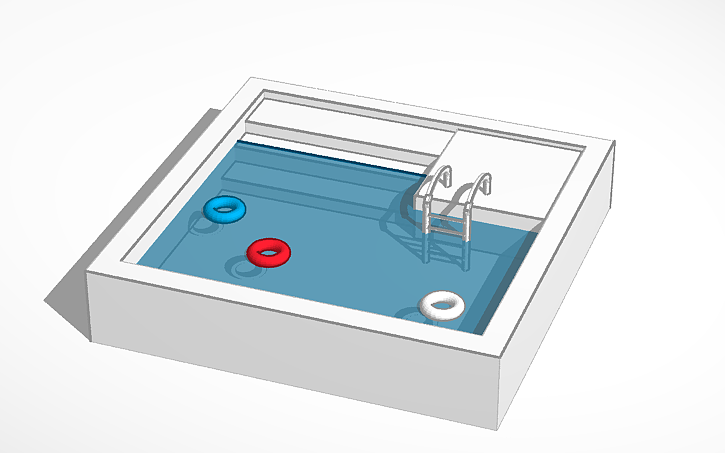3D design Swimming Pool - Tinkercad