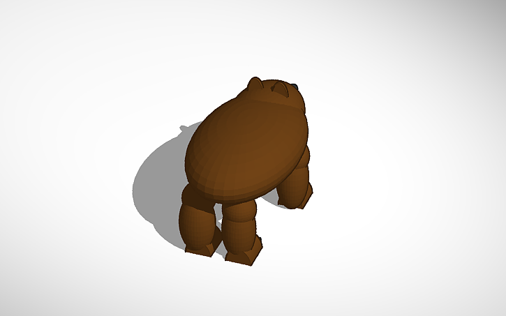 3D design bear - Tinkercad