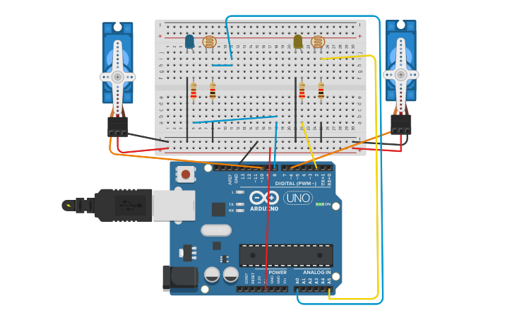 Circuit design FOTORESISTENCIA | Tinkercad