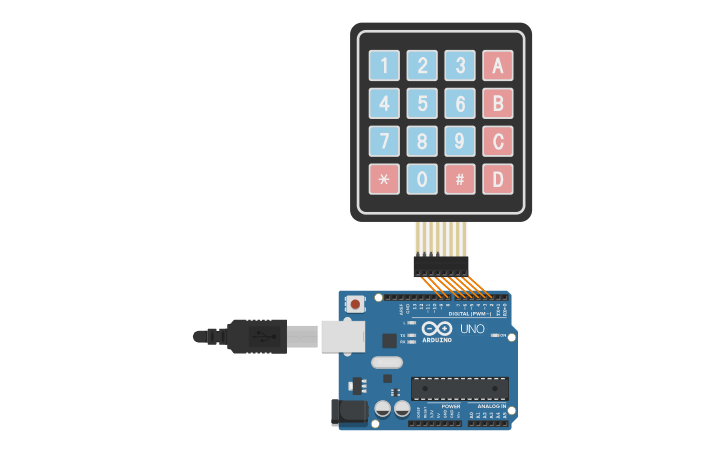 Circuit design 2.10 Membrane Switch Module - Tinkercad