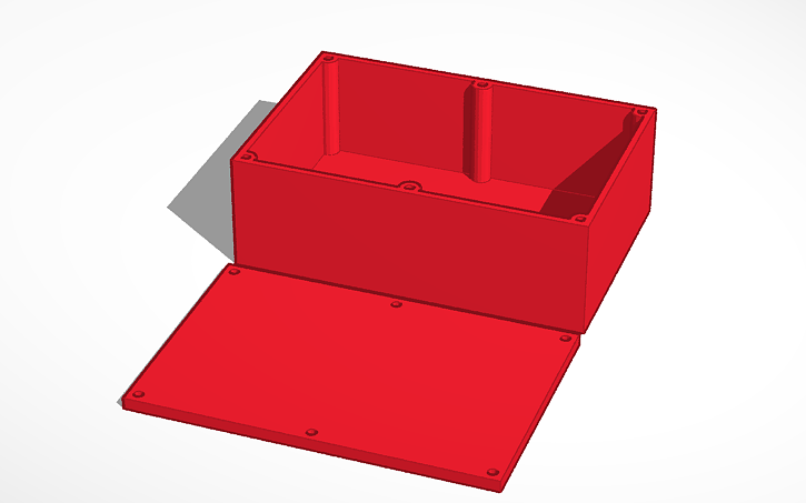 3D design Enclosure Box 120x80x40 - Tinkercad